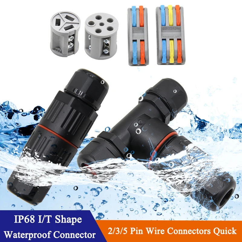 I-T-Shape-IP68-Waterproof-Joint-Wire-Quick-Connection-Waterproof ...