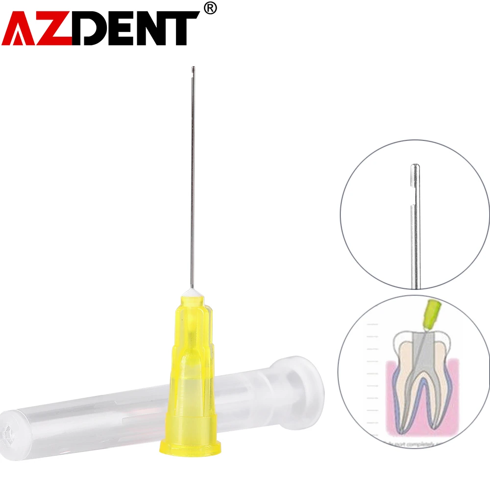 100pcs /set Length- 23mm/25mm/26mm Dental Endo Irrigation Needle Tip ...