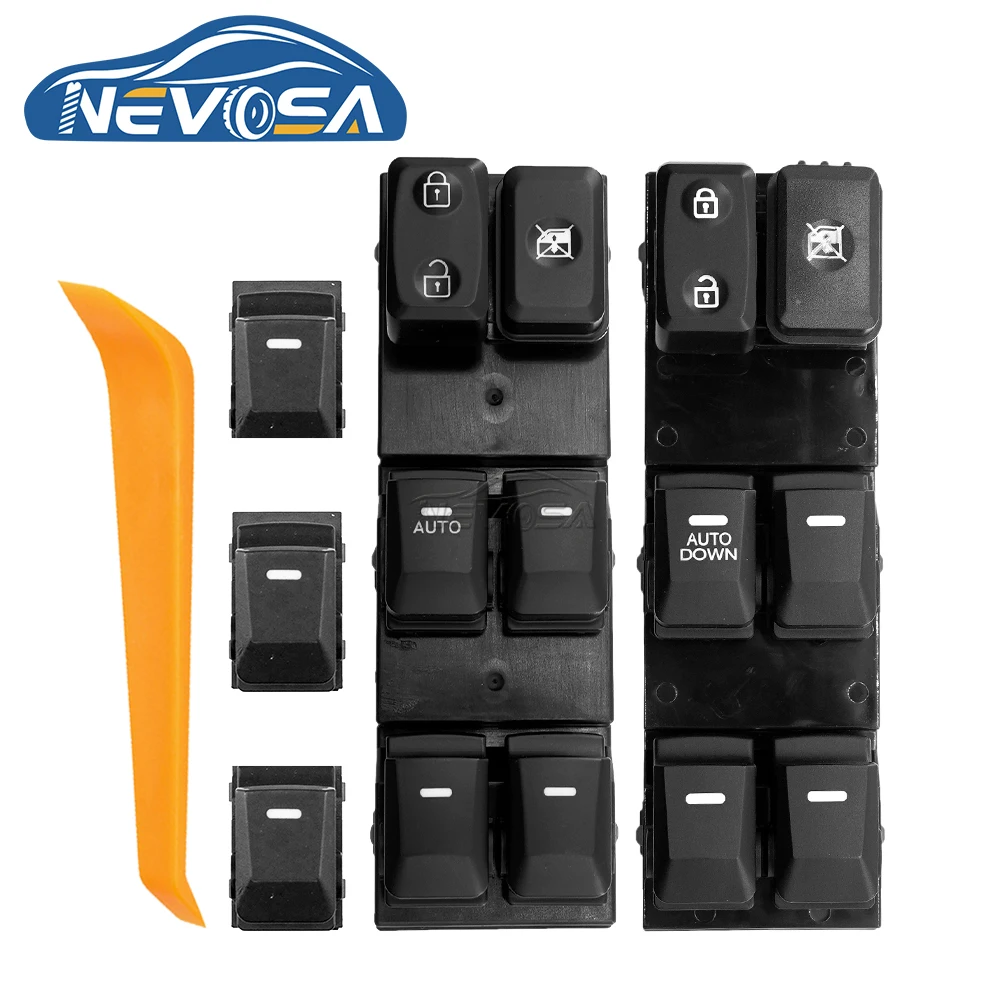 NEVOSA 93570-3W450 93570-3W000 93575-1H000 Master Front Left Window ...