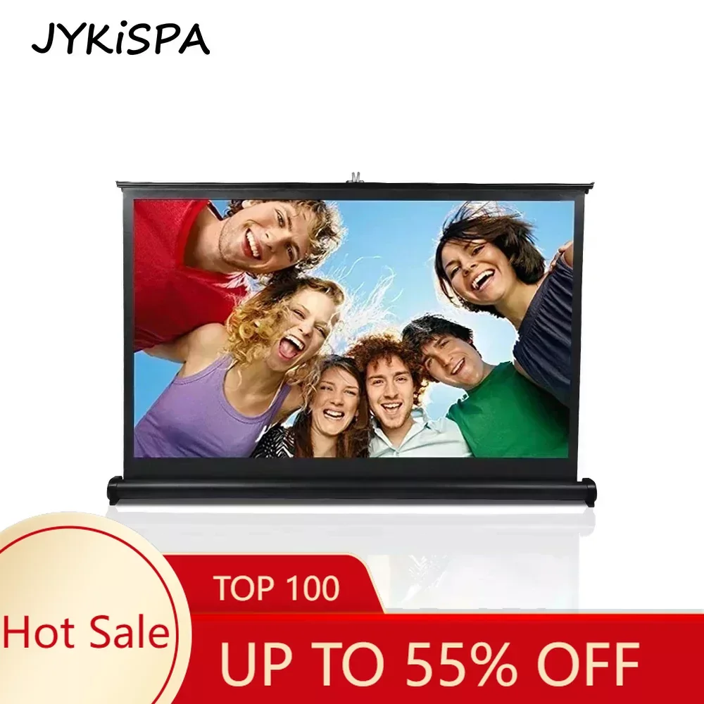 Home-Theater-Projector-Screen-50-Inch-Pull-Up-Movie-Screen-Foldable ...