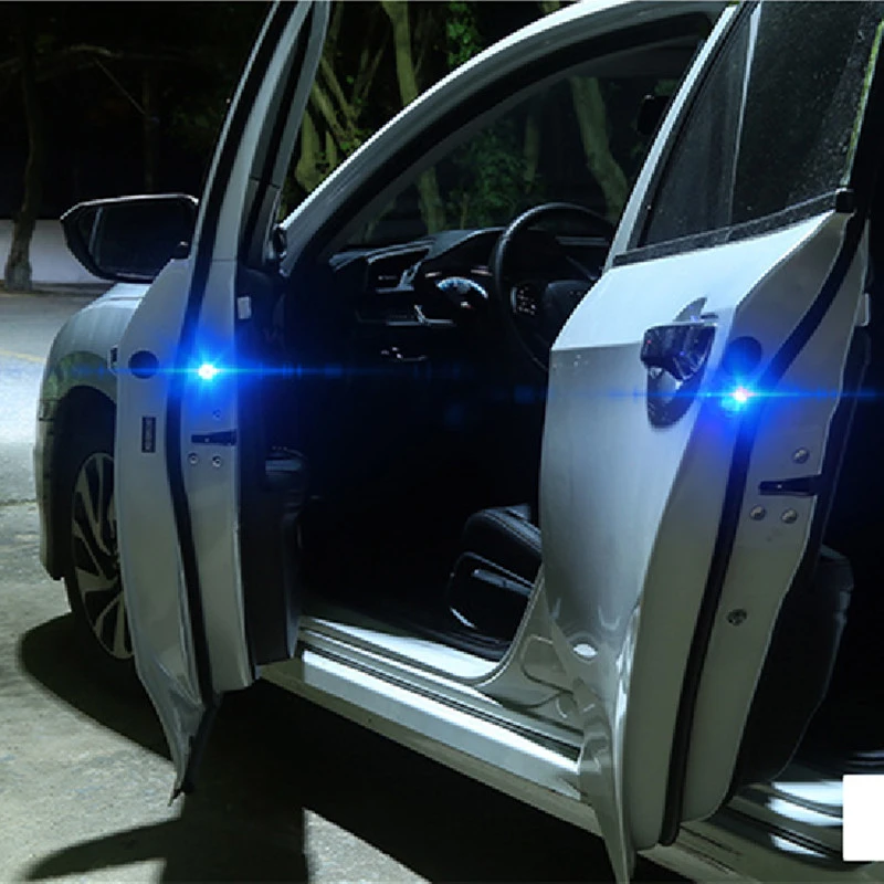 2pcs Magnetic Wireless 5led Door Open Warning Anti-collision Light For ...