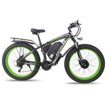 2000W Electric Bike Dual Motor 26 inch Fat Tire Bike 48V 23Ah Mountain Ebike Removabel Battery ...