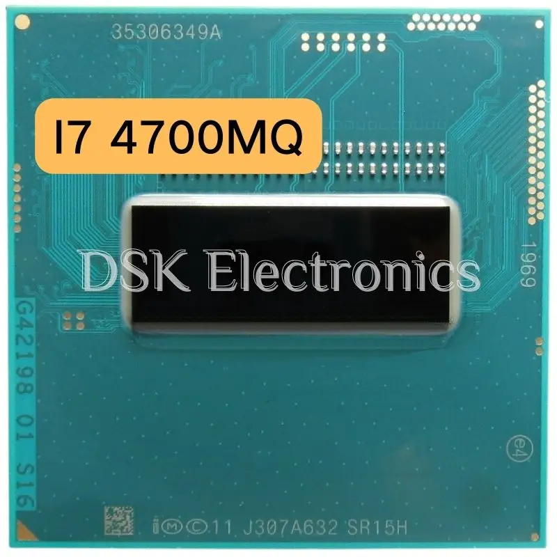 Intel Core I7 4700MQ SR15H CPU I7 4700MQ CPU Procesador 6M 47W Zócalo ...
