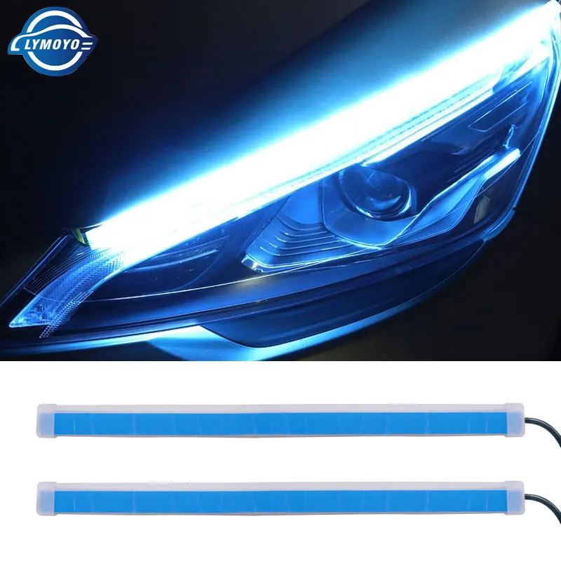 2pcs-Daytime-running-lights-strip-drl-led-Turn-signal-Decorative-light ...