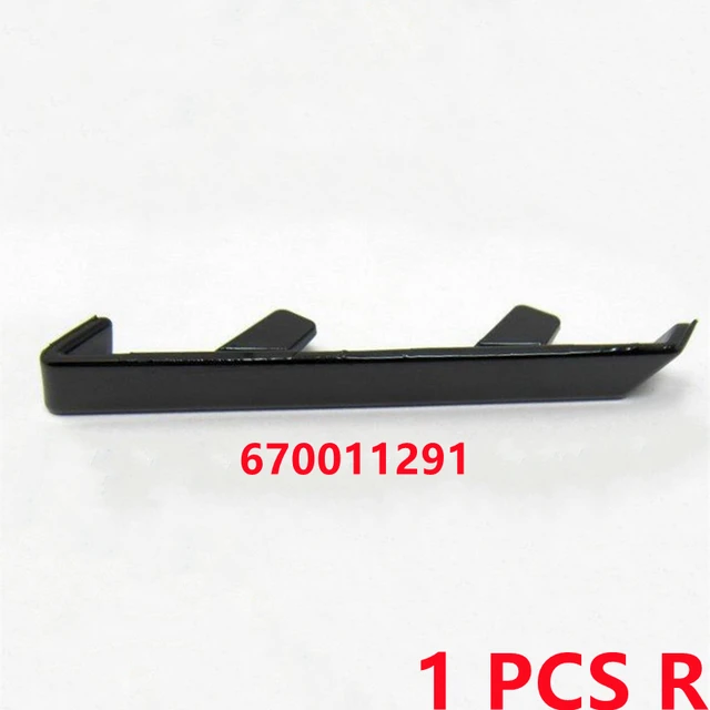 Front Bumper Left Right Plate Bracket Glossy Black Trim Holder For ...