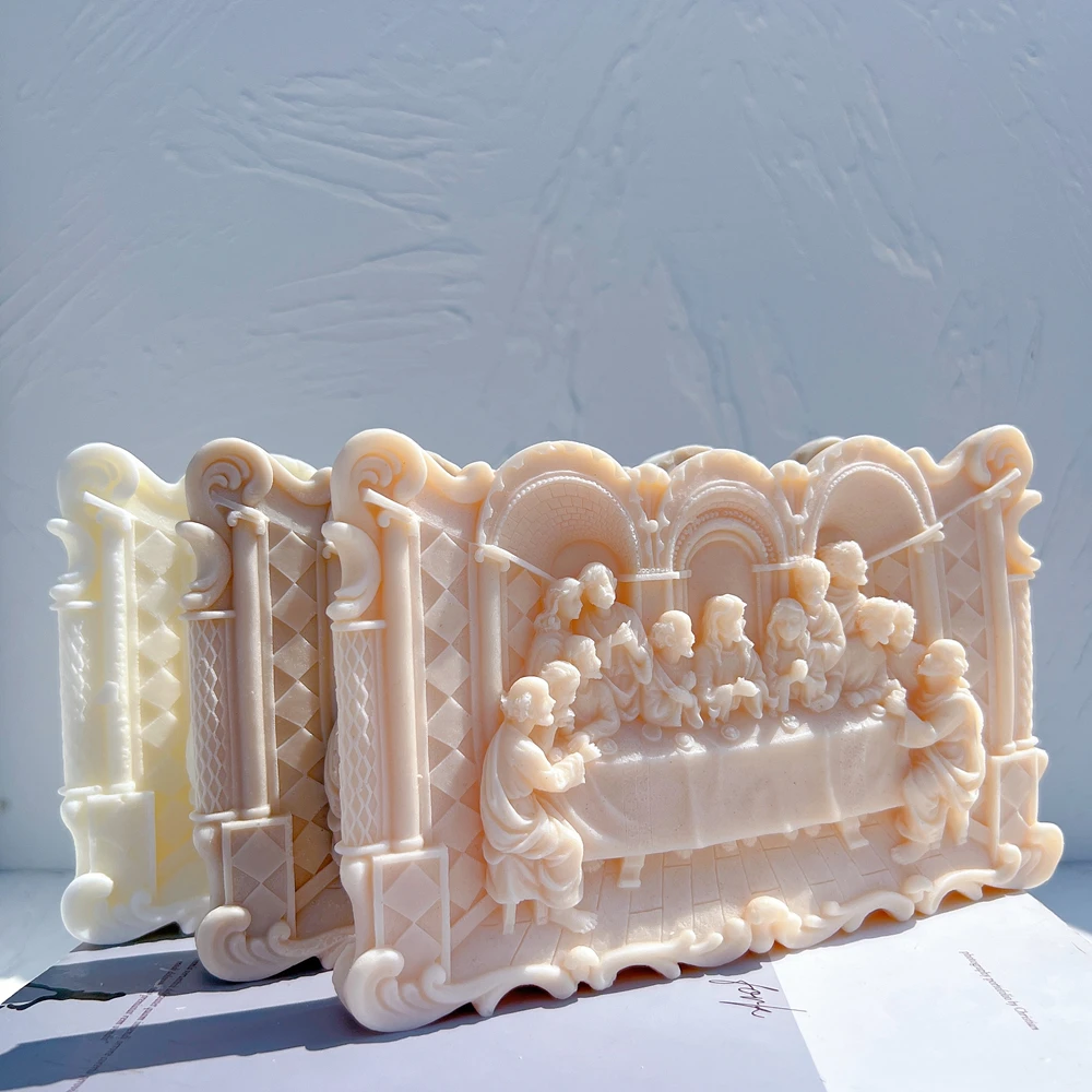 Religious-Sculpture-Silicone-Mold-Catholic-Jesus-Disciples-Soy-Wax ...