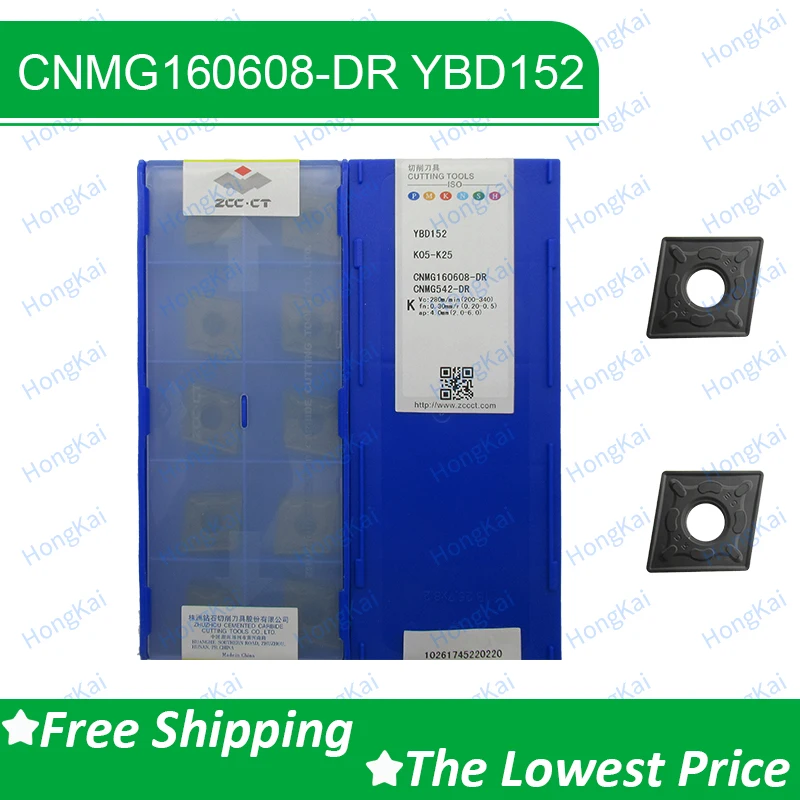10PCS-ZCC-CNC-Carbide-Cutting-Tools-CNMG-Series-CNMG160608-DR-YBD152 ...