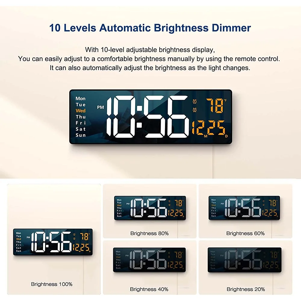Digital Wall Clock Timer