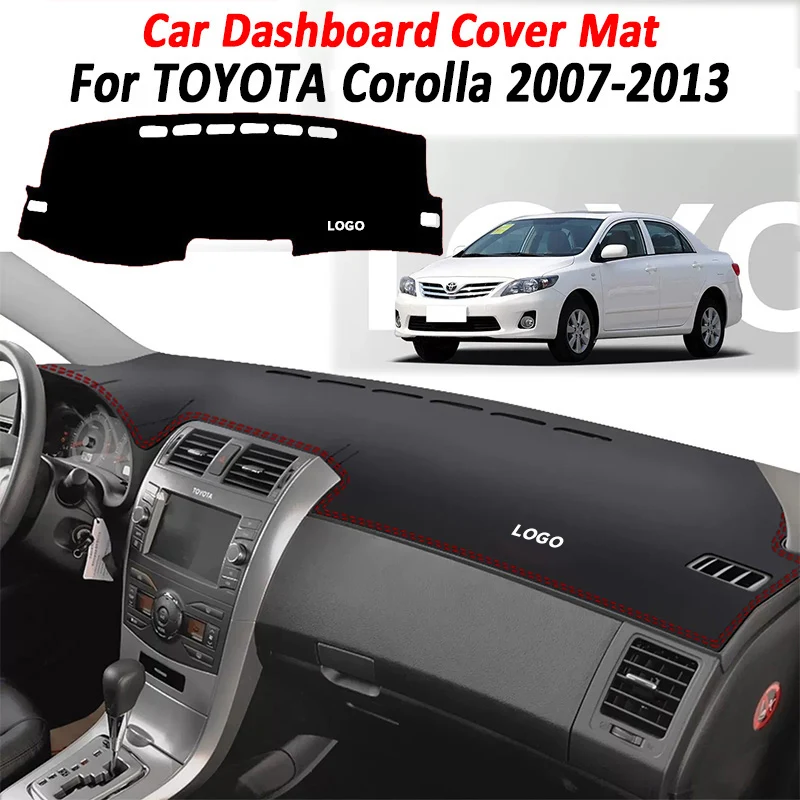 For Toyota Corolla 2007-2013 2014 XLE GL Car Dashboard Cover Mat Dash ...