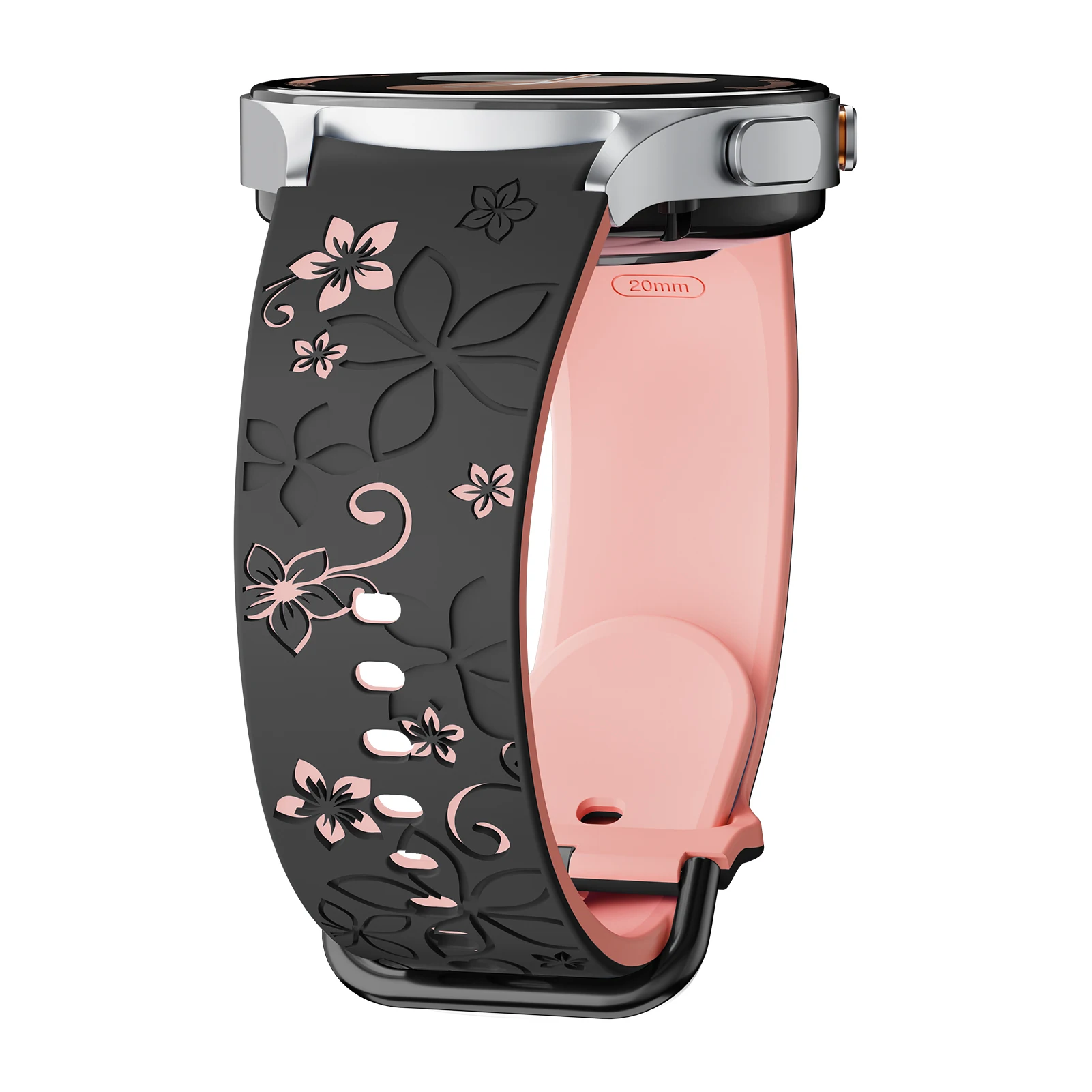 Premium Engraved Silicone Sport Strap - Universal Smartwatch Band, No ...