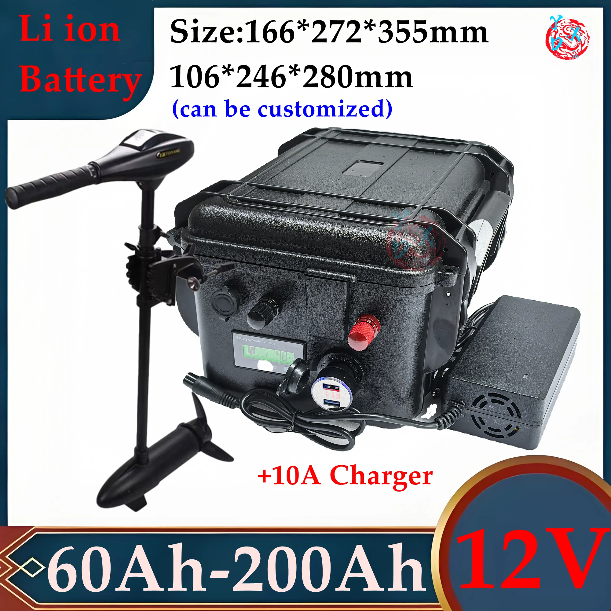 Wodoodporny-akumulator-litowo-jonowy-12V-60Ah-80Ah-120Ah-150ah-180ah ...