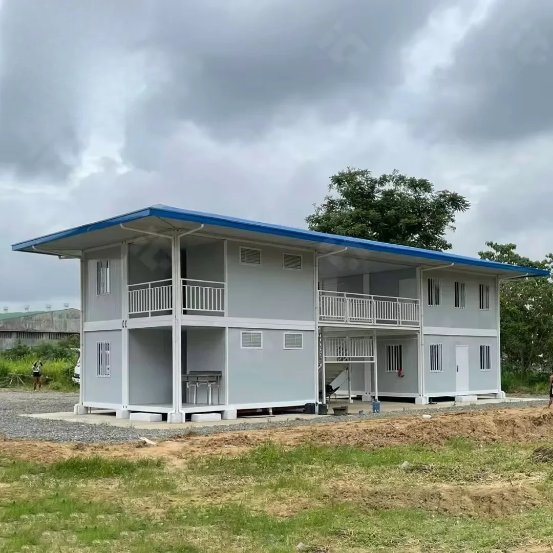 Factory Design Portable 2-story Prefabricated Flat Apartment Building ...
