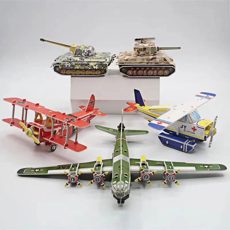 3d diy paperpuzzle brinquedo série militar tanque veículo modelo ...