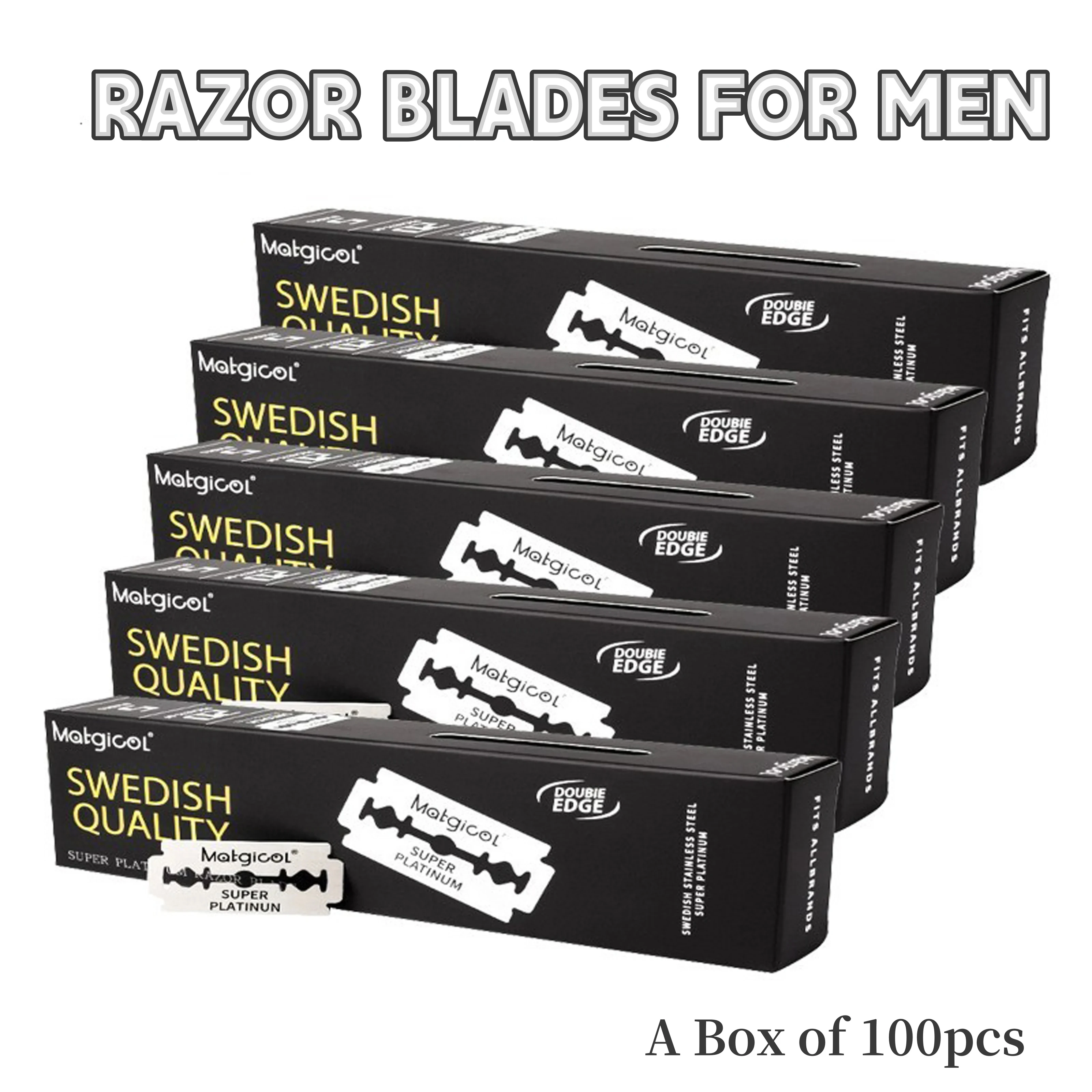 30-50-100pcs-Razor-Blades-For-Barbers-Men-s-Safety-Razor-Blades-For ...