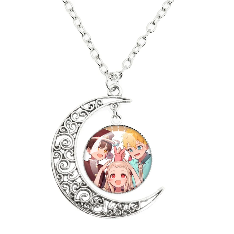 Japan-Anime-Toilet-Bound-Hanako-Kun-Cosplay-Moon-Necklace-Dome-Glass ...