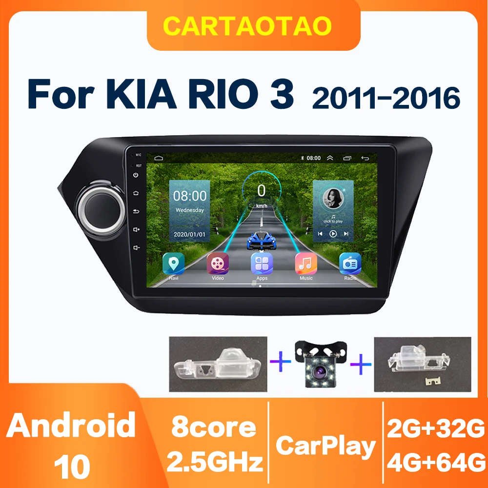 4g+64g 2din Android 10 Carplay Car Radio Gps Navigation Multimedia ...