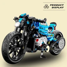 Technical Motorbike Racing Car Modular Building Blocks Assembling ...