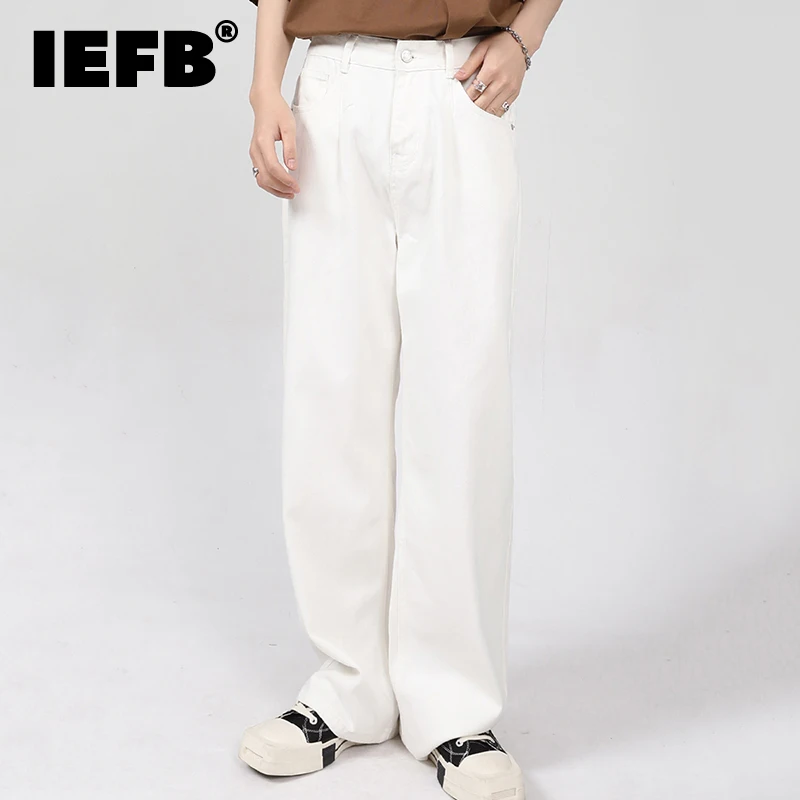 IEFB-Pantalon-Simple-Cor-en-pour-Homme-Jean-Basique-Droit-D-contract ...