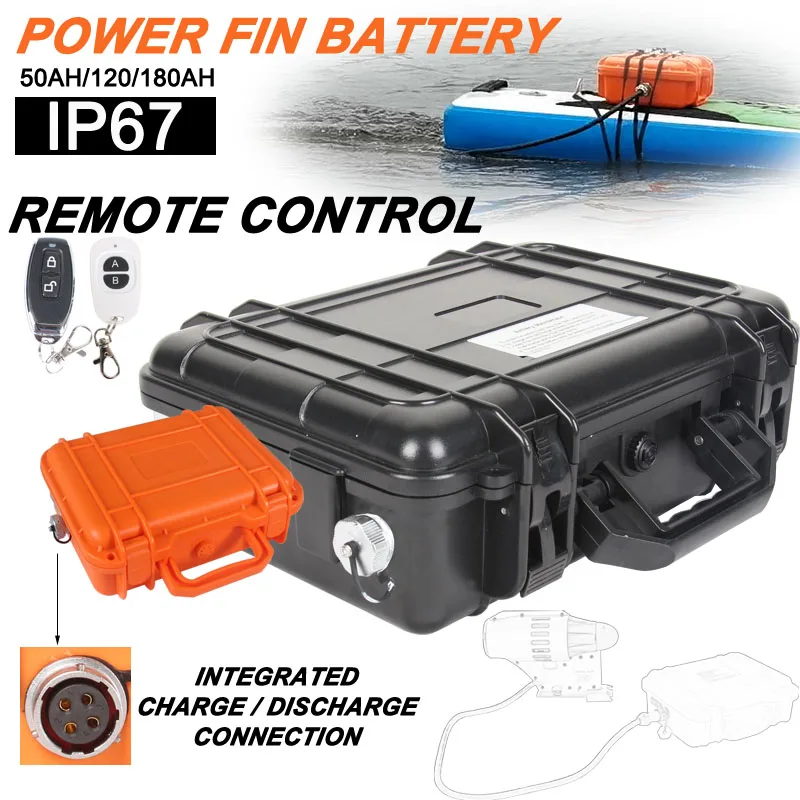 50-120AH-180AH-12-6V-electric-motor-battery-box-power-fin-SUP-BOARD ...