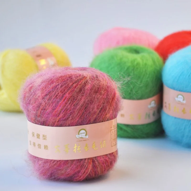 Angora-Mohair-Wool-Yarn-for-Knitting-Knitting-Thread-Sweater-Scarf ...