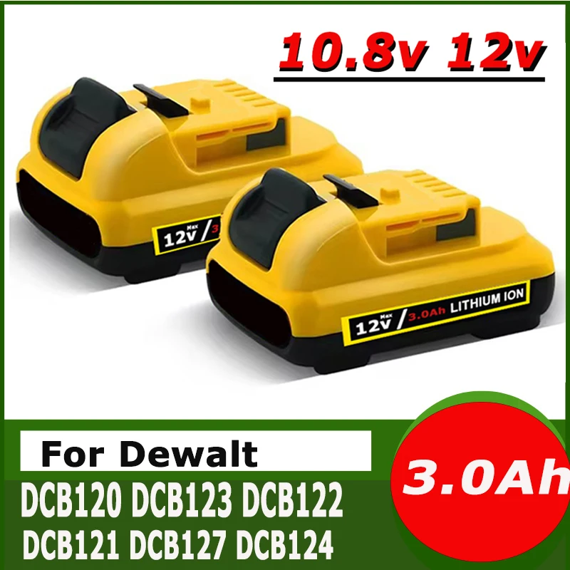 Replacement 3.0Ah 12V Max Lithium Ion Battery, Specially Designed for ...