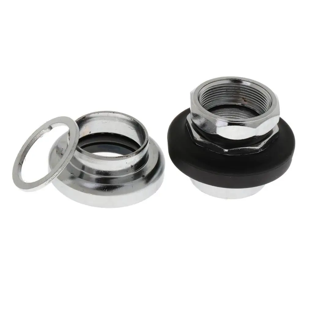 1-Inch-Threaded-Headset-Road-Bike-Cycle-External-Cup-Headset-Silver ...