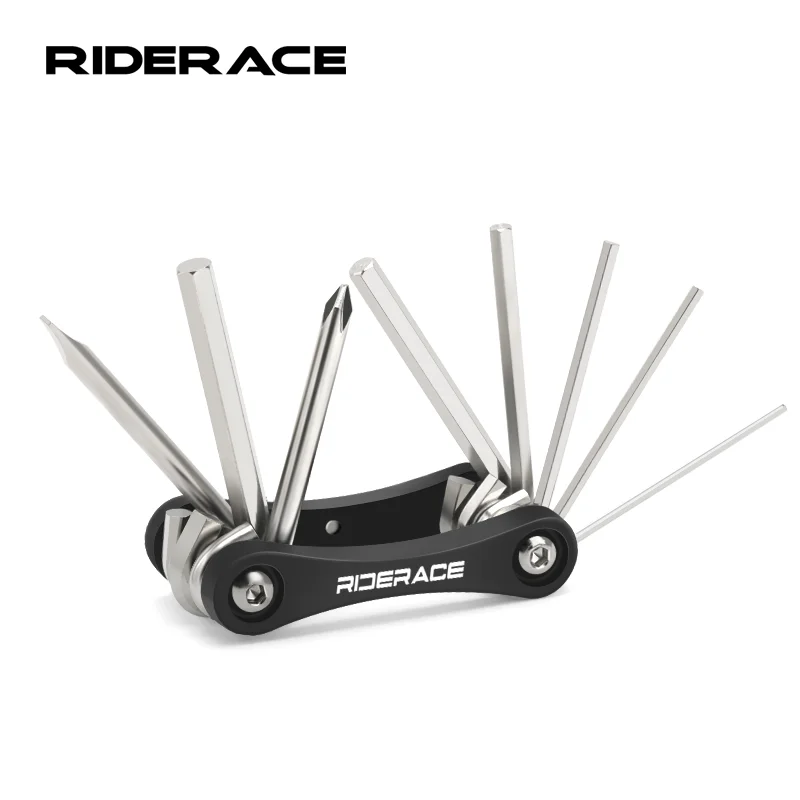 8 In 1 Bicycle Hex Spoke Wrench CR-V Steel Multifunction Portable MTB ...
