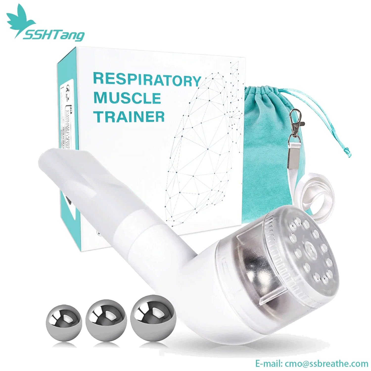 RESPIRATORY MUSCLE TRAINER Flutter Valve Breathing Exercise Device for ...