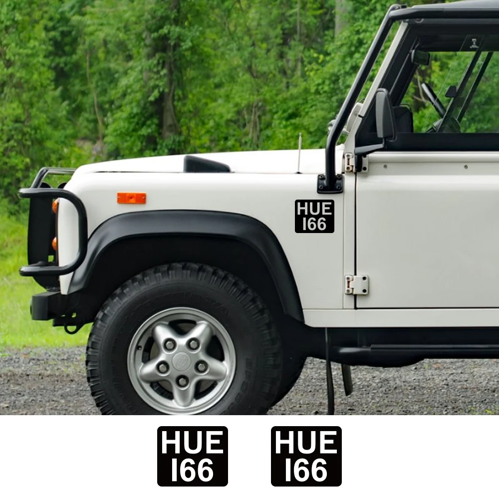 2pcs Car Door Body Decal Vinyl HUE 166 Wing Stickers For Land Rover ...
