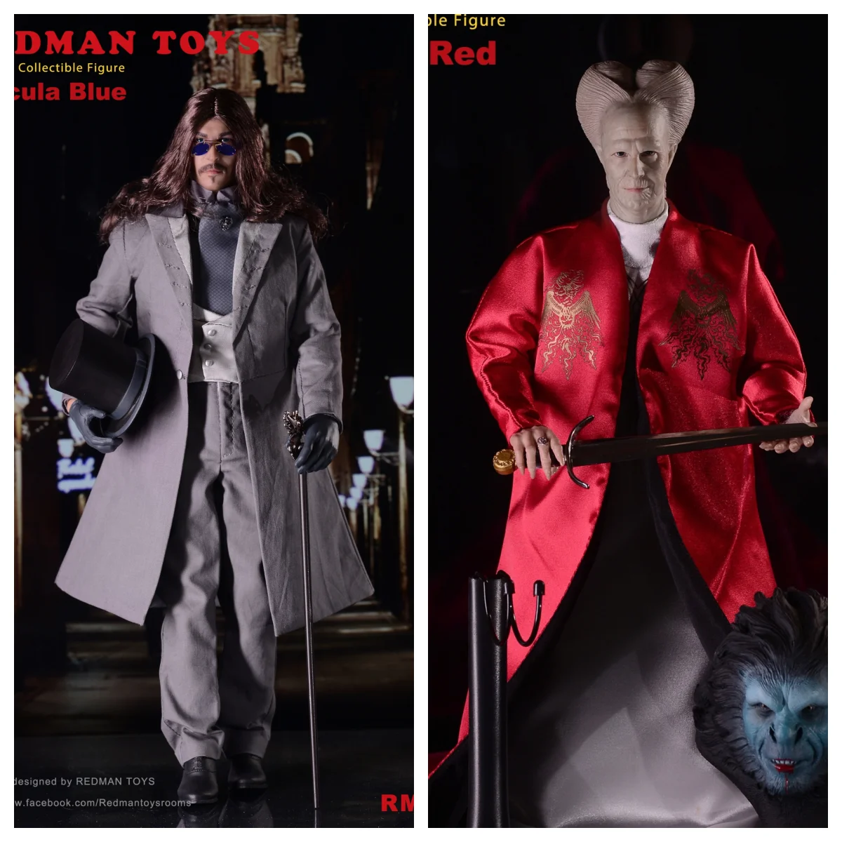 REDMAN-TOYS-RM063-RM064-1-6-Scale-Vampire-Dracula-Horror-Series-Gown ...