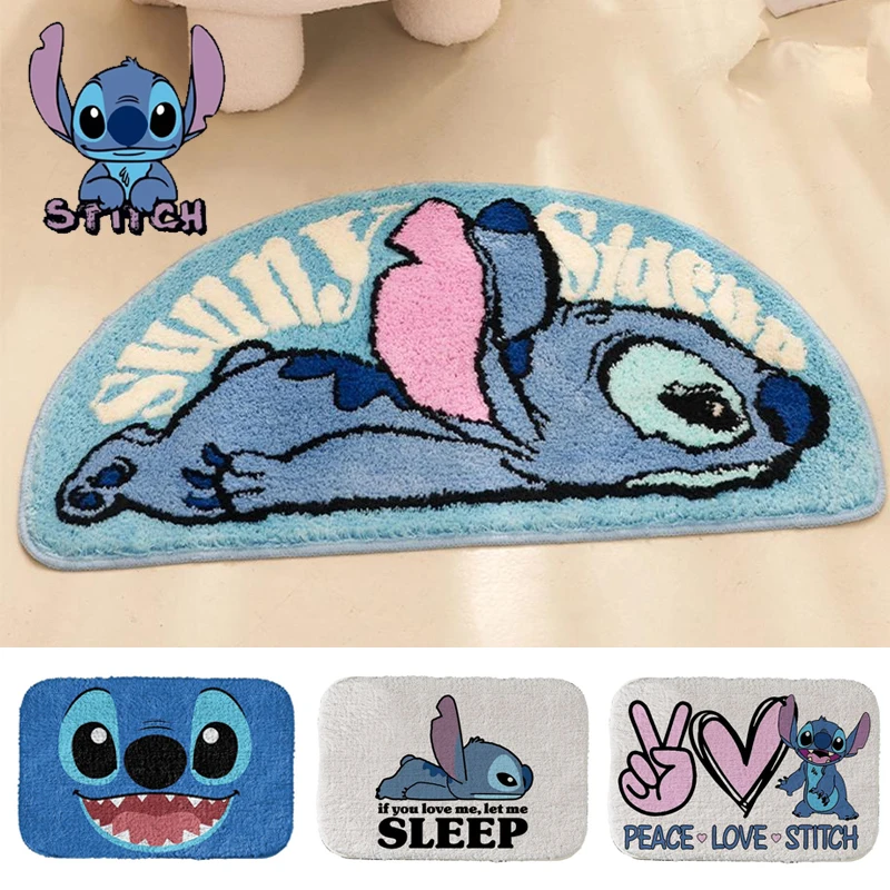 Disney-Stitch-Cartoon-Doormat-Mat-Non-Slip-Kitchen-Bedroom-Tufted-Rug ...