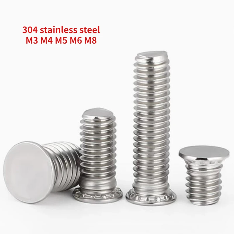 20-40-100-200pcs-Self-Clinching-Screw-Studs-Pressure-Rivet-FHS-304 ...