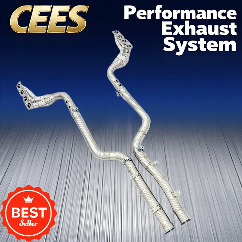 CEE Exhaust Manifold for Mercedes-Benz C63 AMG W204 6.2L 2011-2015 ...