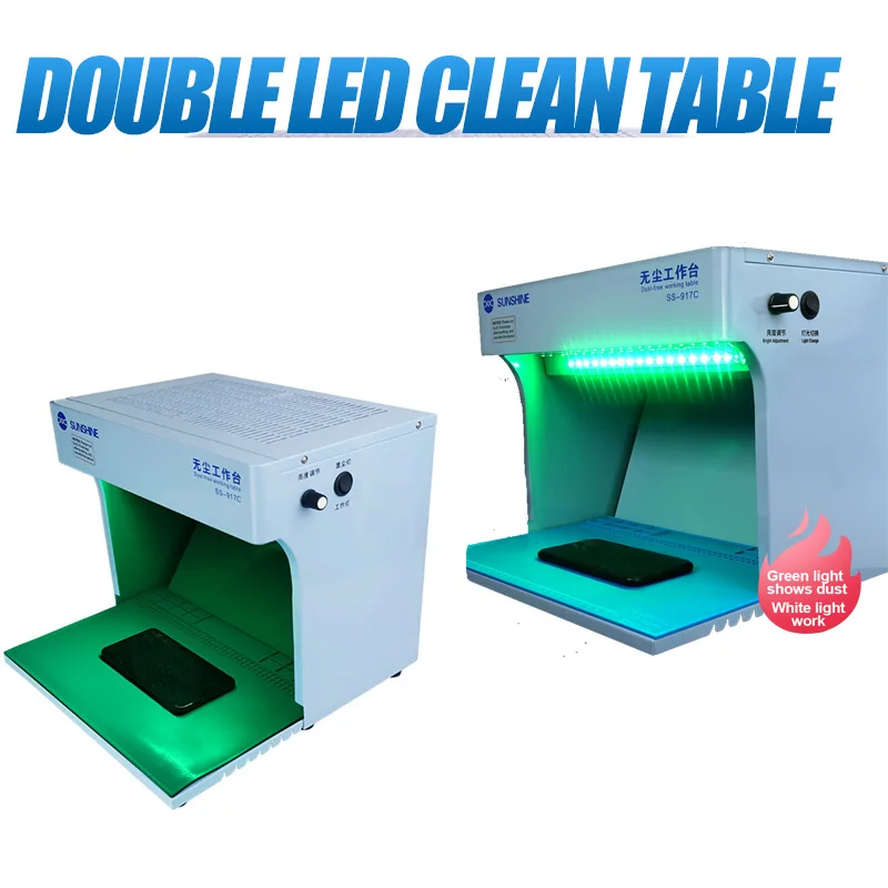 SS-917C-High-Precision-Dust-Free-Workbench-Double-LED-Dust-free-Clean ...