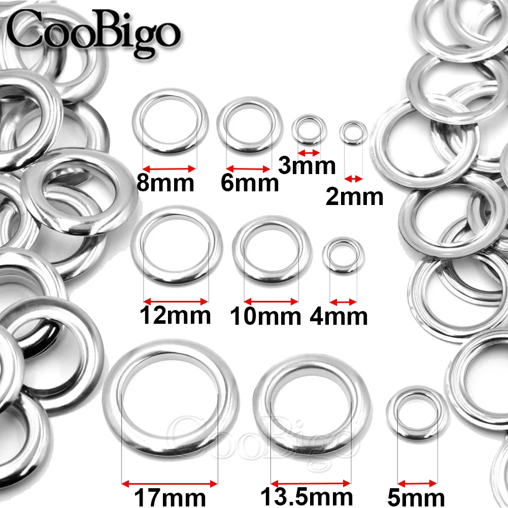 100-Sets-Metal-Eyelet-Grommet-Ring-Kit-for-Garment-Canvas-Sewing ...