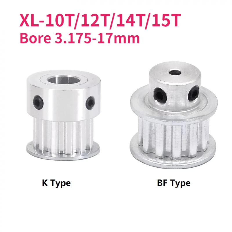 1pcs-Belt-Pulley-XL-10T-12T-14T-15T-Teeth-Bore-3-175-17mm-Alloy ...