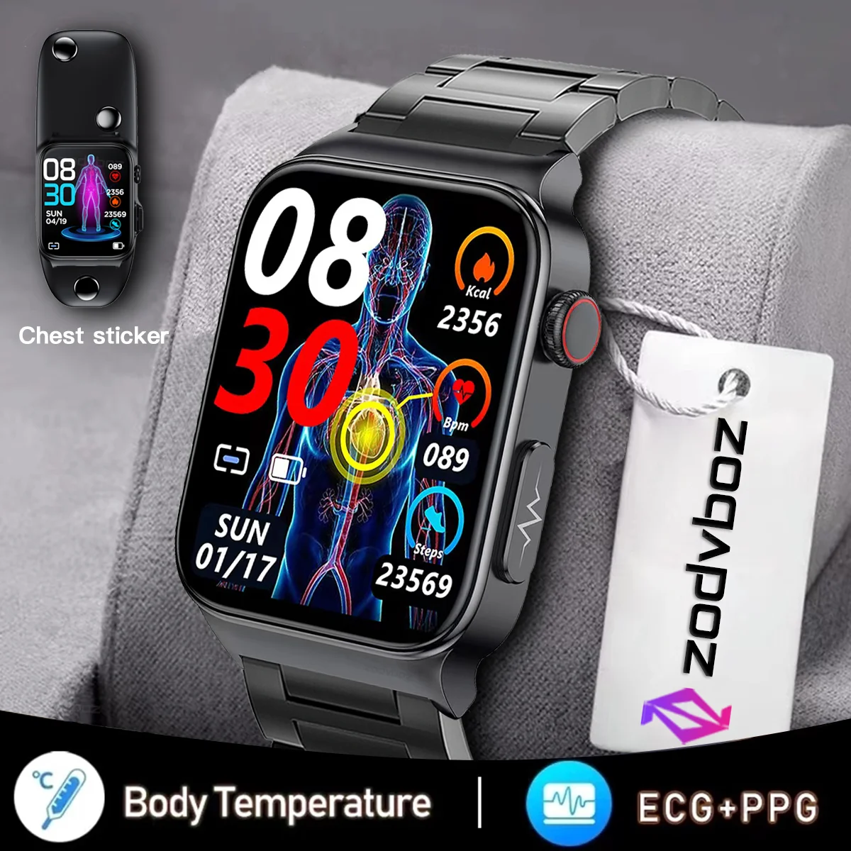 ZODVBOZ ECG Smart Watch Men Laser Treatment Of Hypertension ...