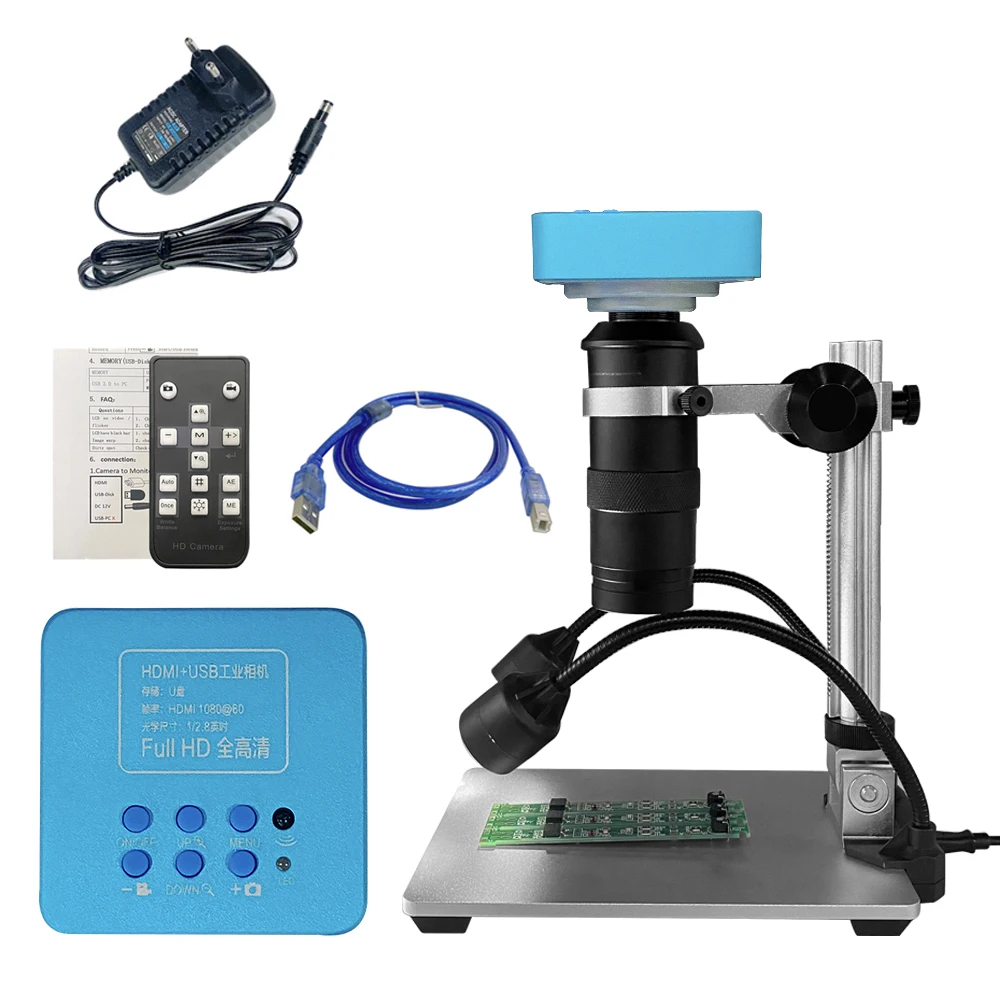 1080P-HDMI-Digital-Industrial-Microscope-for-Electronic-Soldering ...