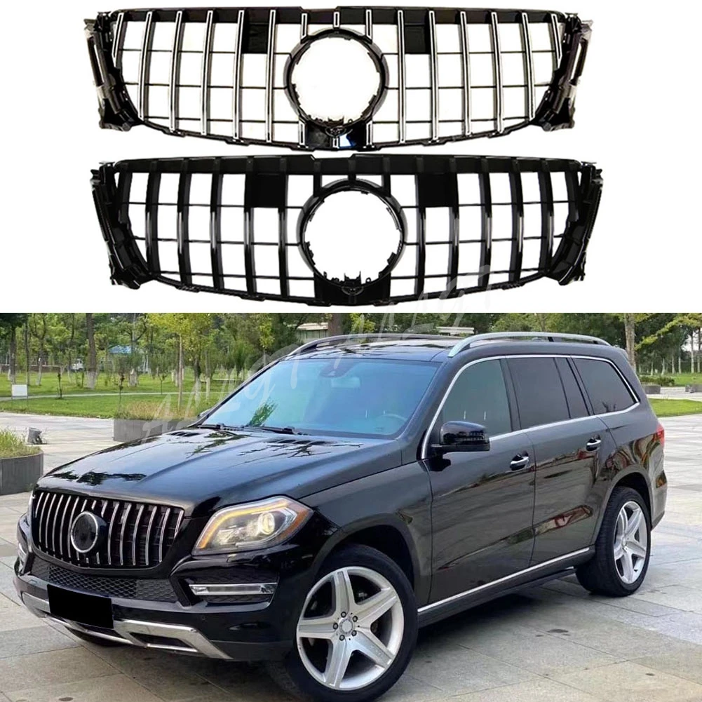 Car Front Racing Bumper Grilles Upper Facelift Grill For Mercedes Benz ...
