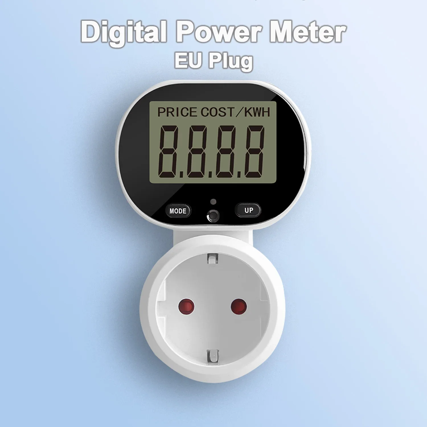 Digital Power Meter Wattmeter 3680W Electric Energy Meter LCD Screen ...