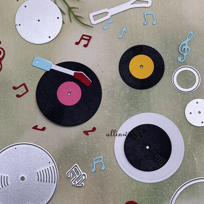 Retro-record-player-decoration-DIY-Craft-Metal-Cutting-Die-Scrapbook ...