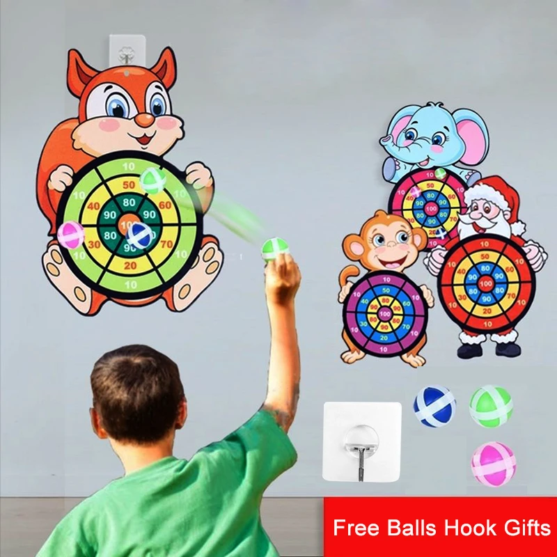Sticky Ball Dart Board Target Sports Game Toys For Children Outdoor ...