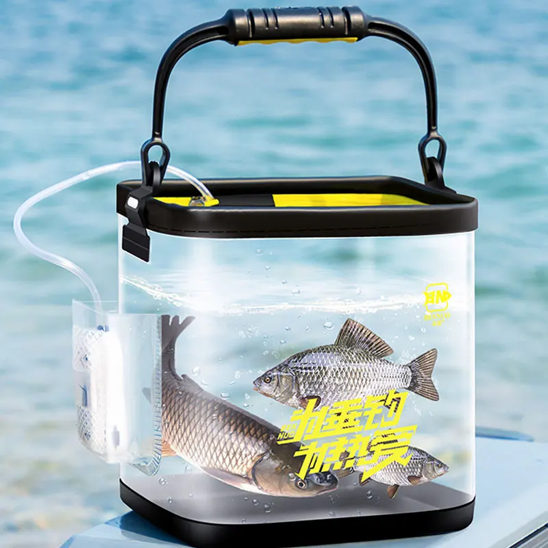 Portátil Pesca Combater Caixas Transparente 8L/10L/13L Espessamento À ...