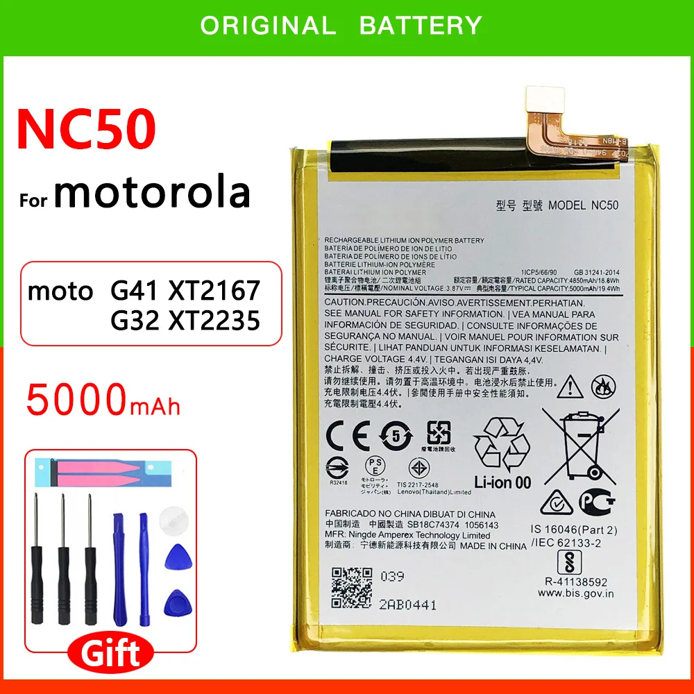 Original-Genuine-NC50-Replacement-Battery-For-Motorola-MOTO-G41-XT2167-G32-XT2235-NC-50-Cell ...