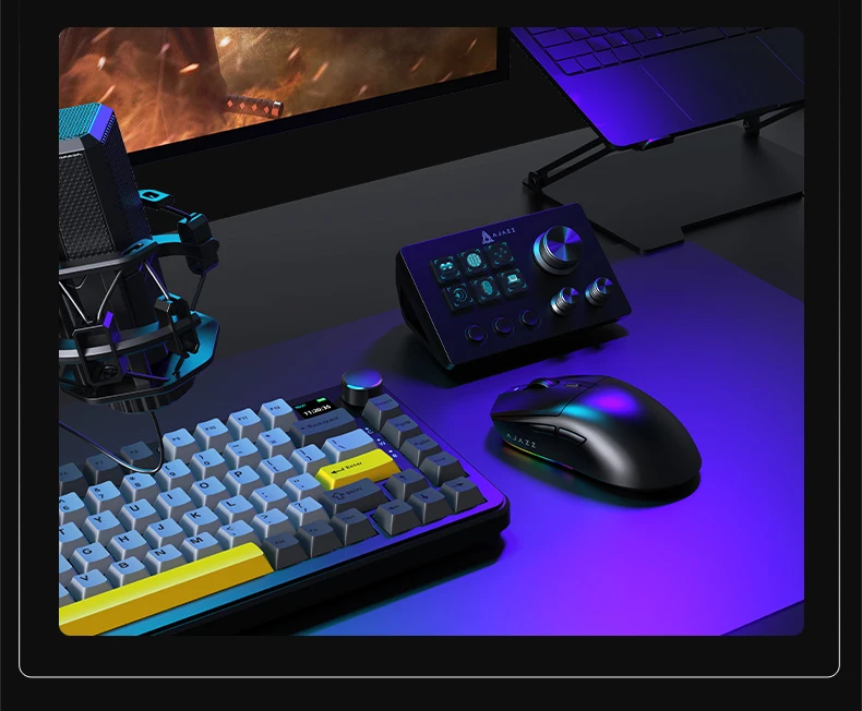 Клавиатура Ajazz AKP03E Механическая программируемая с 12 клавишами ...