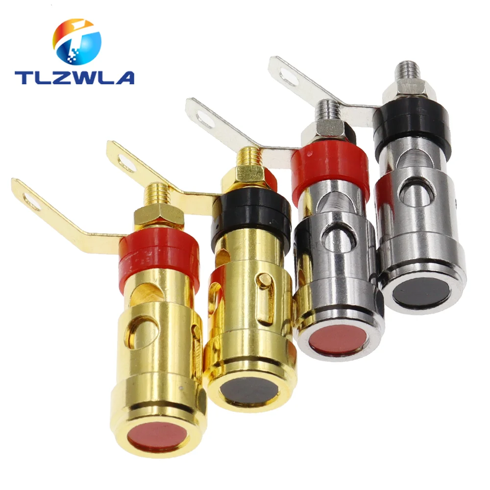 2PCS-Gold-Plated-Push-Type-Spring-Terminal-Speaker-Amplifier-Spring ...