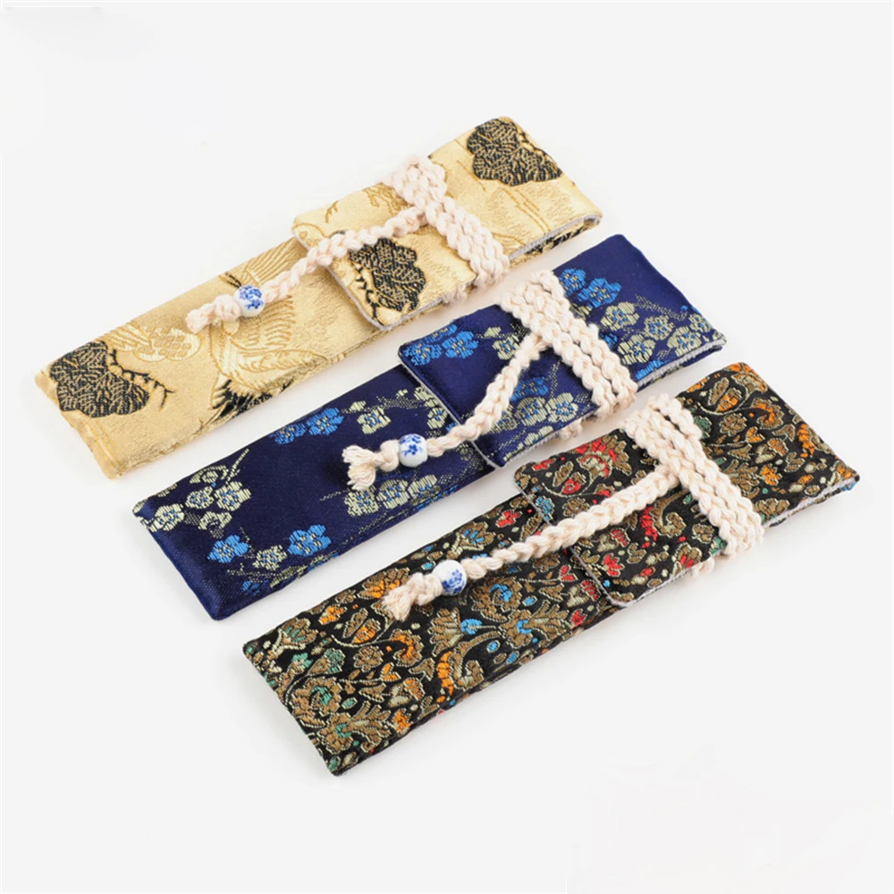 1pcs Chinese Style Personality Portable Printed Pencil Bag Student ...