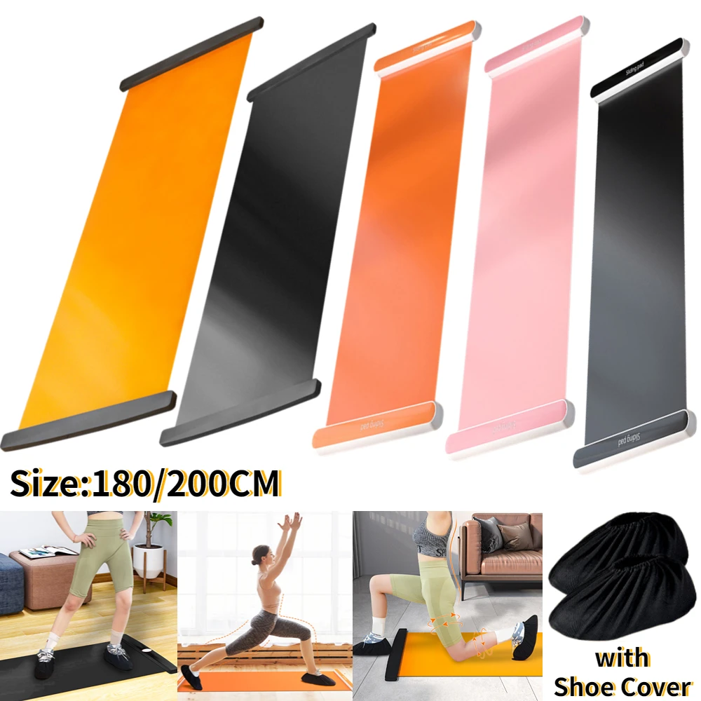 140-180cm-Yoga-Sliding-Mat-Sports-Fitness-Glide-Plate-Skating-Training ...