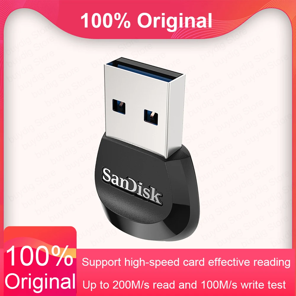 SanDisk-Alta-Velocidade-Flash-Memory-Card-Reader-Mini-MicroSD-Preto-USB ...