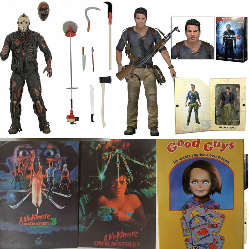 NECA Jason Voorhees Michael Myers Pennywise Uncharted Chucky Joker ...